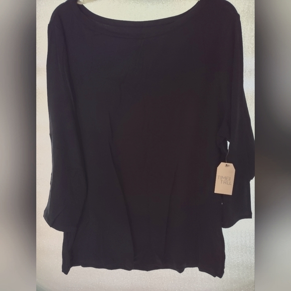 Time and Tru | Tops | Nwt Time And Tru Navy Blue Top Xxl | Poshmark